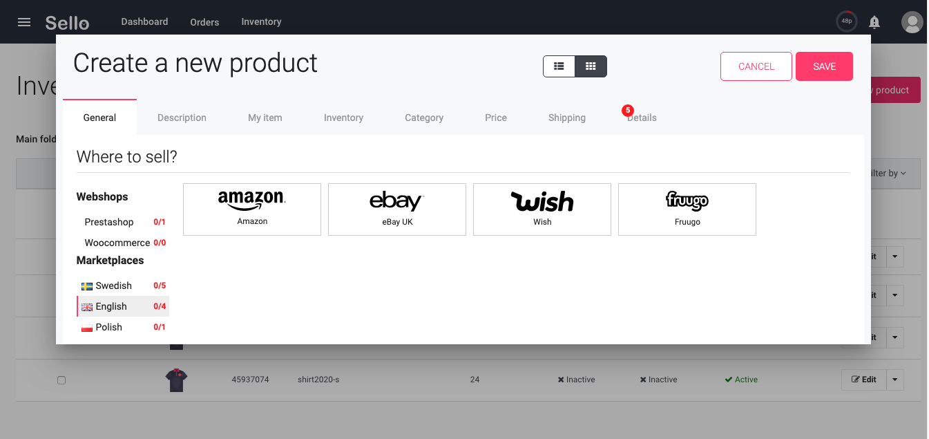 How to copy a product – Sello